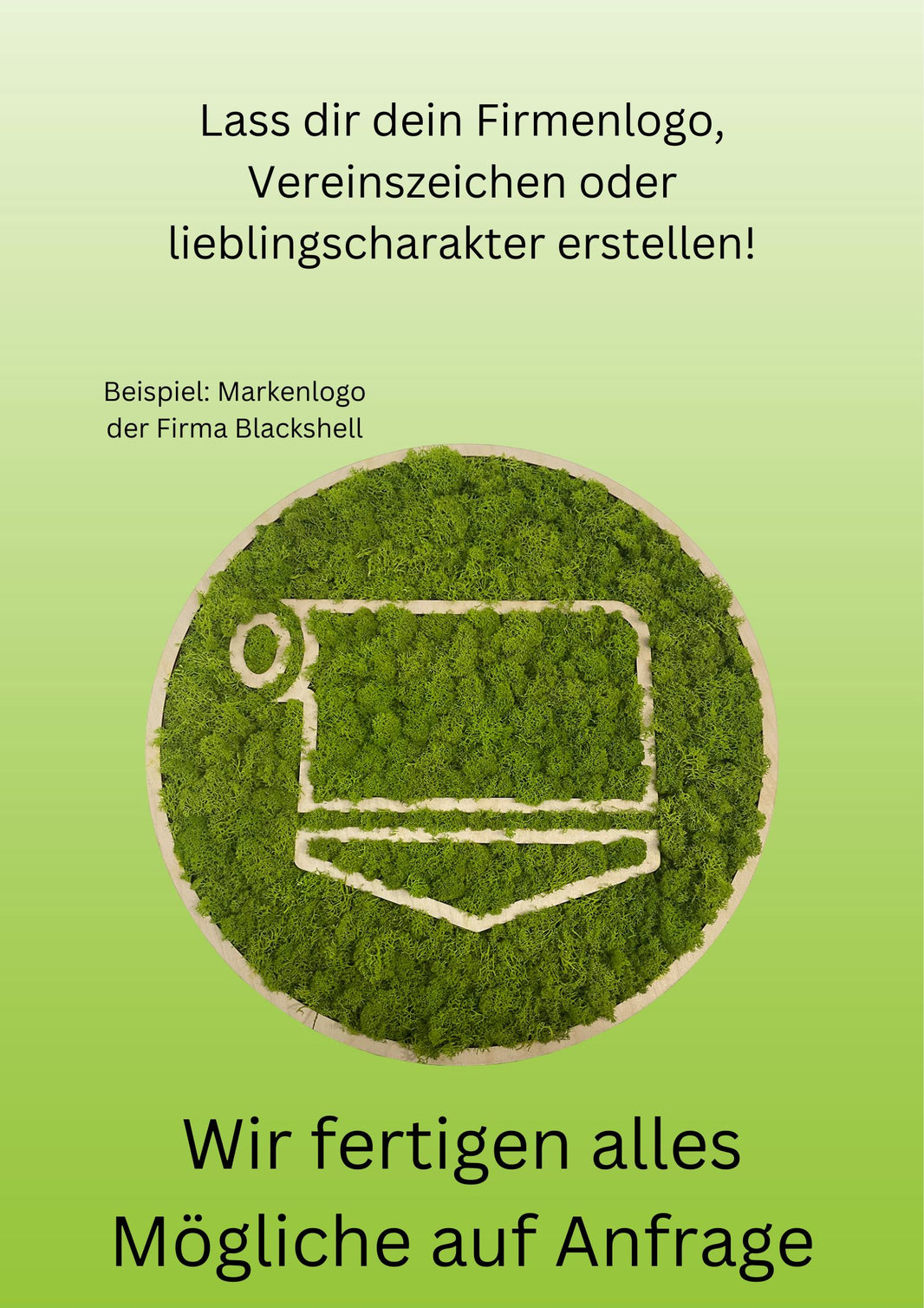 Moosly® - Moosbuchstaben und Moosbilder